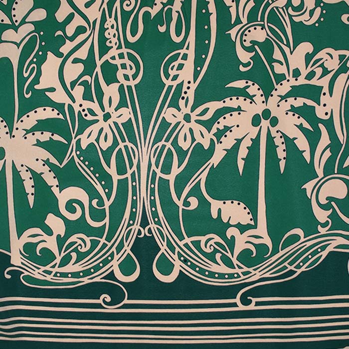 Tkanina, viskoza, tropski, 25894-199, zelena | Svet metraže