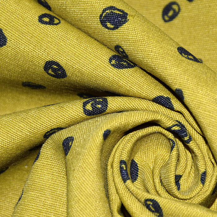 Deko, tisk, pike, 21450-034, oker | Svet metraže