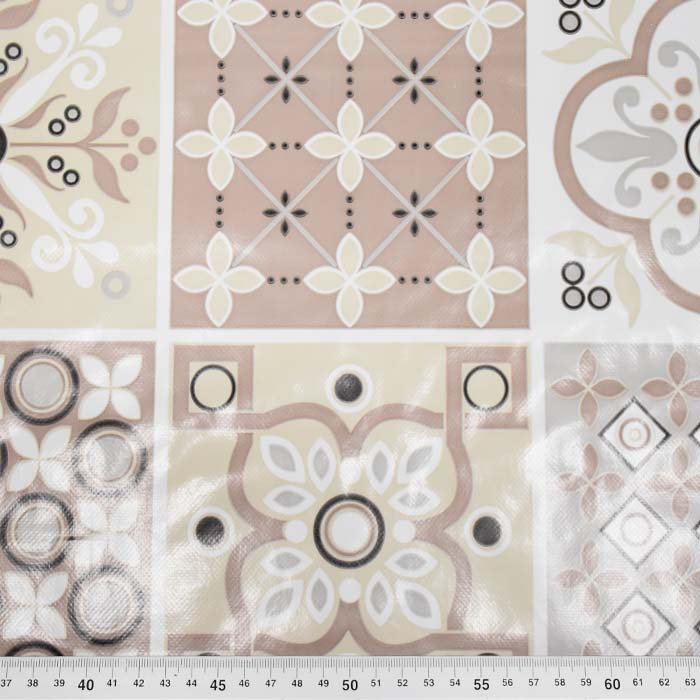 PVC za stolnjake, ornamentni, 27975-2, bež | Svijet metraže